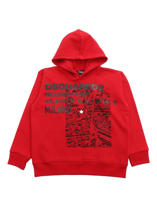 D SQUARED2 Slouch Fit Felpa