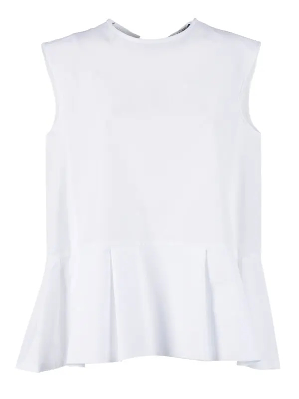 Max Mara Top Canottiera In Tes. Brava - White