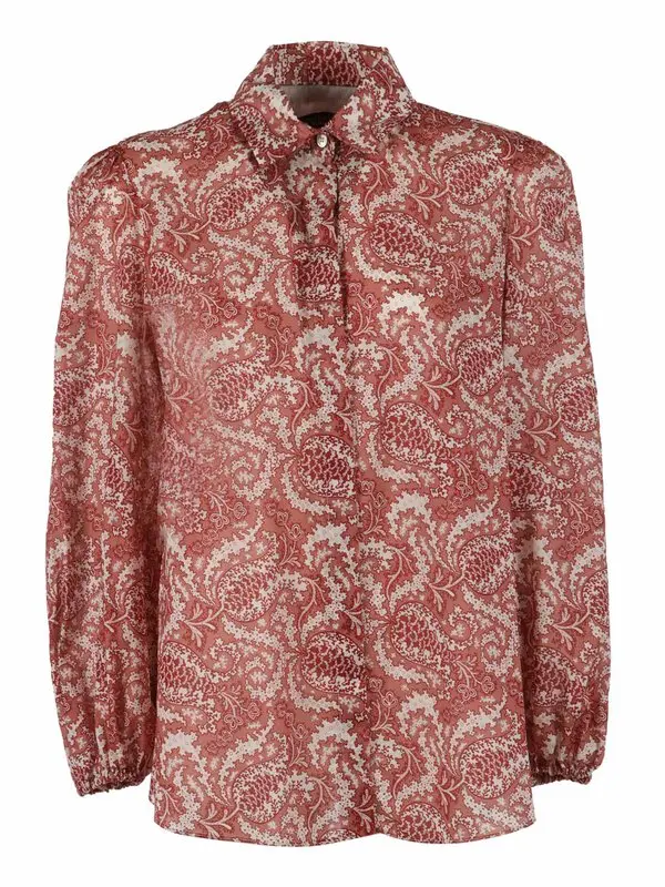 Max Mara Printed Shirt - Red