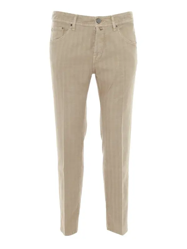 Jacob Cohen Slim Cropped Carrot Trousers - Other