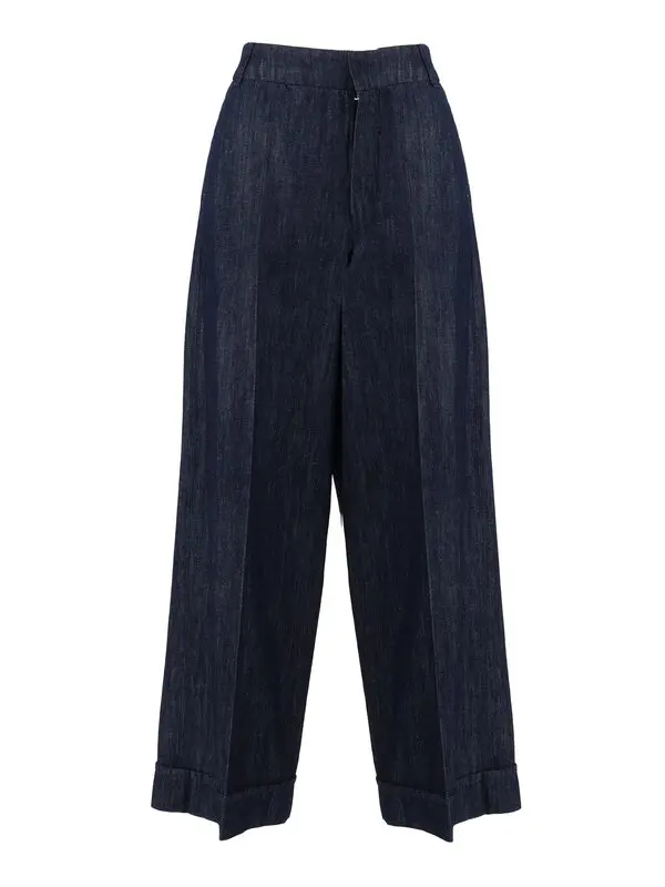 Max Mara Melodia Denim Pants - Blu