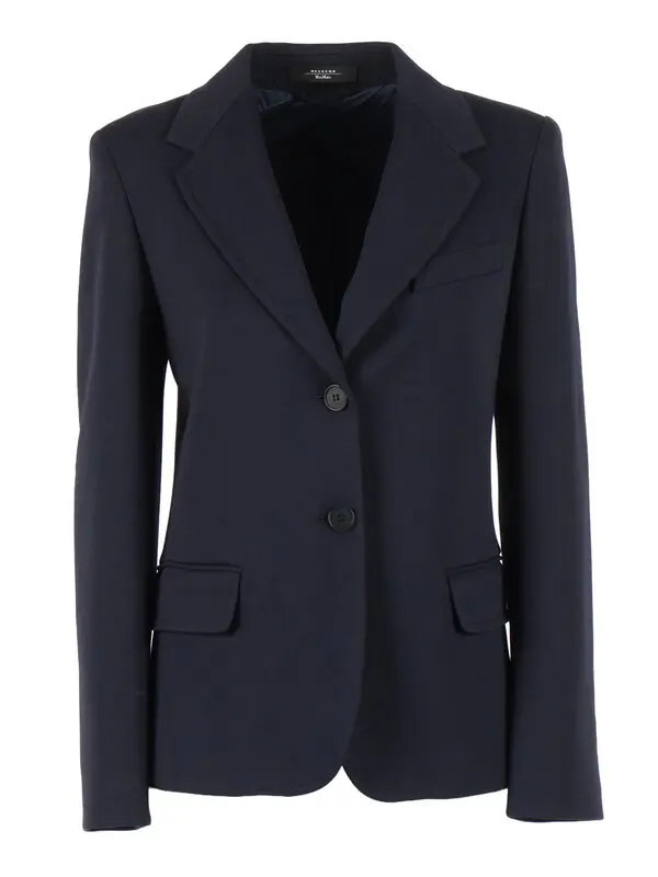 Max Mara Ginnasta Jersey Jacket - Blu