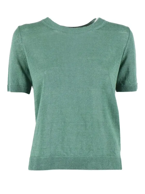 Max Mara Maglia Canottiera Top Pancone - Green