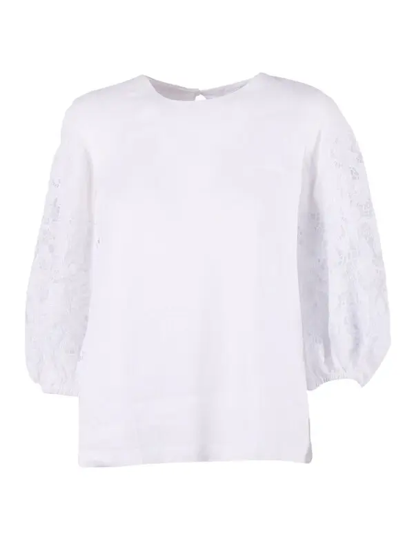 Max Mara Top Canottiera In Tes. Ordine - White