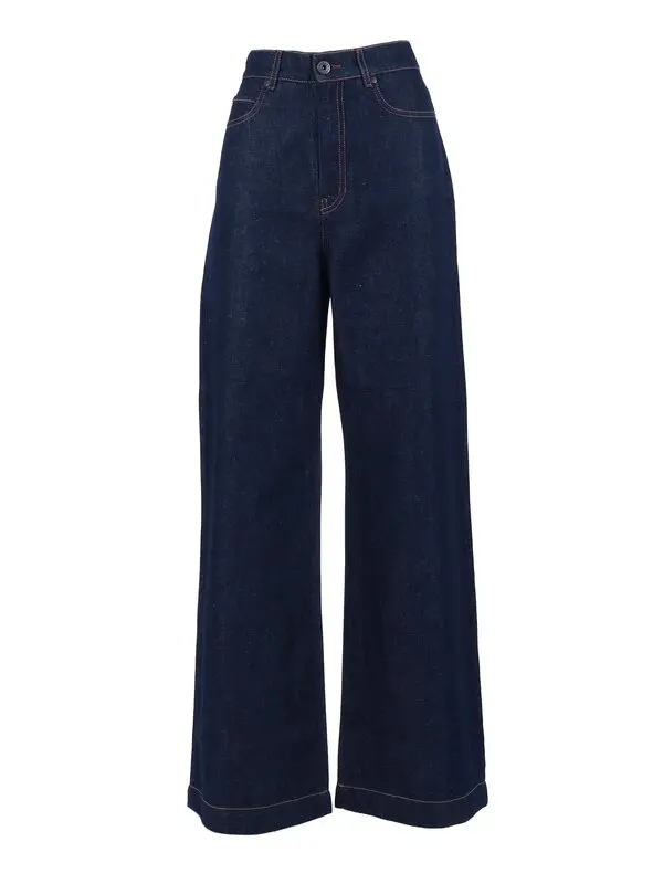 Max Mara Latino Denim Pant - Blu
