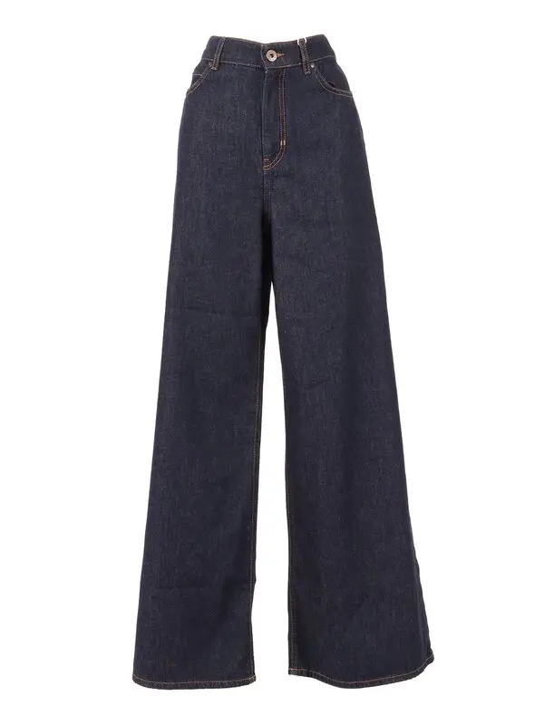 Max Mara Vega Denim Pantalone - Blu