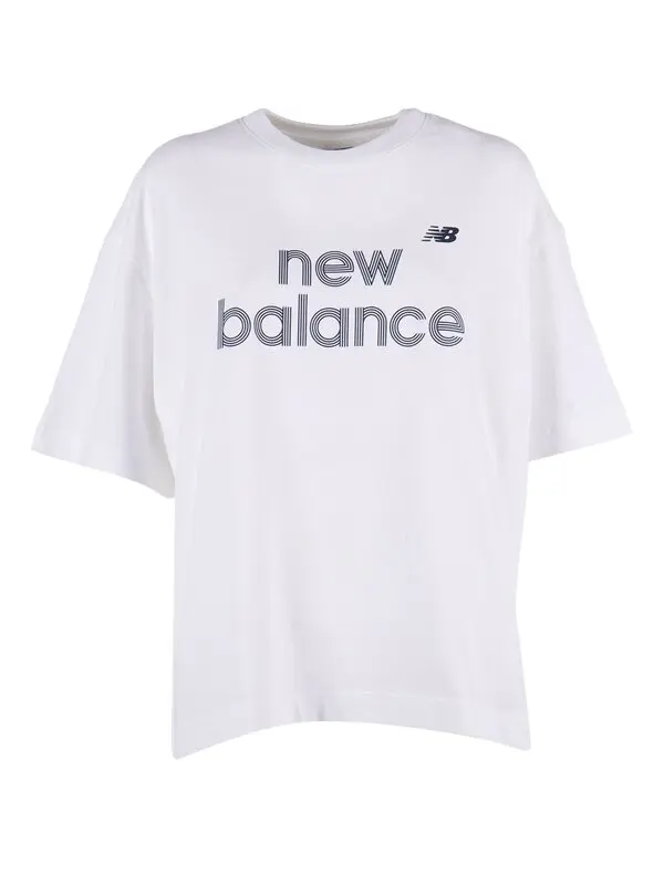NEW BALANCE Jersey Graphic T-shirt - White