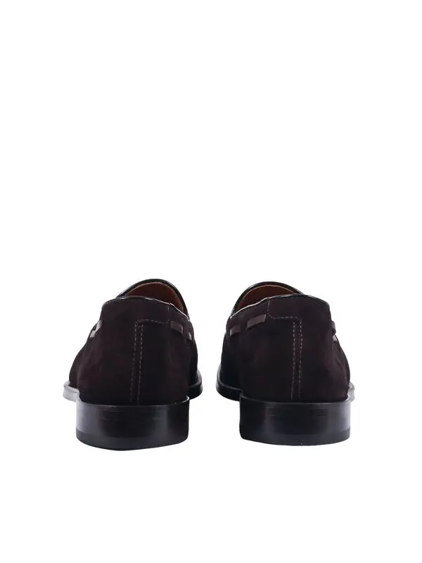 DOUCAL'S Adler Tassel Moccasins - Red