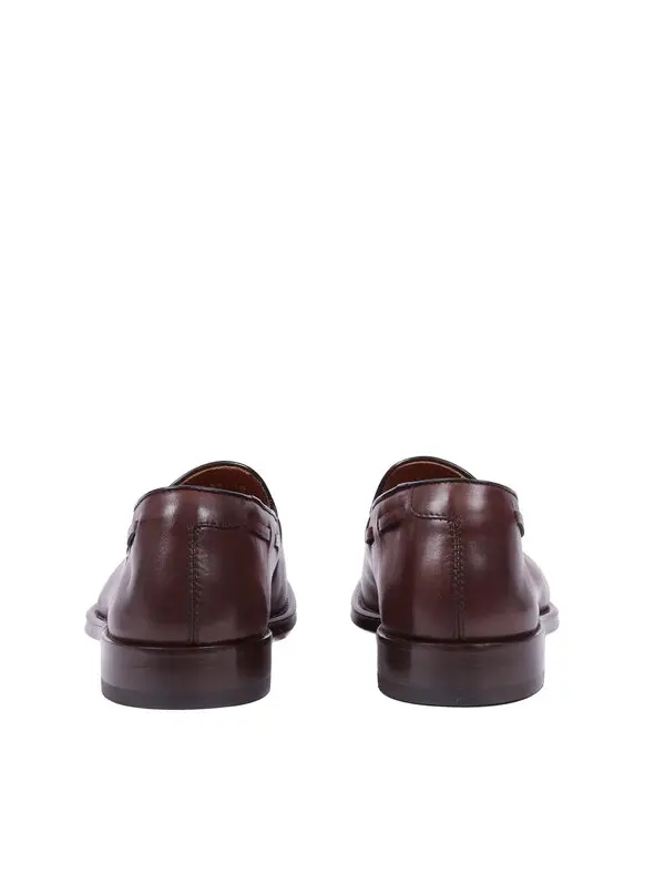 DOUCAL'S Adler Leather Tassel Moccasins