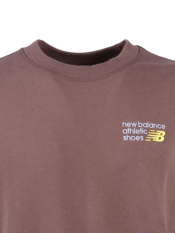 NEW BALANCE Athletics Premium Logo Crew - Red