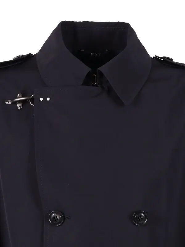 FAY Regular Fit Trench Coat