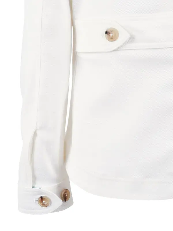 FAY Shirt Jacket With Hook Closure - White