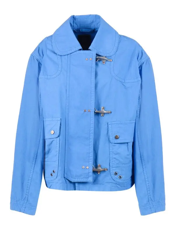 FAY Bomber Jacket With Toggle Fastening - Blue