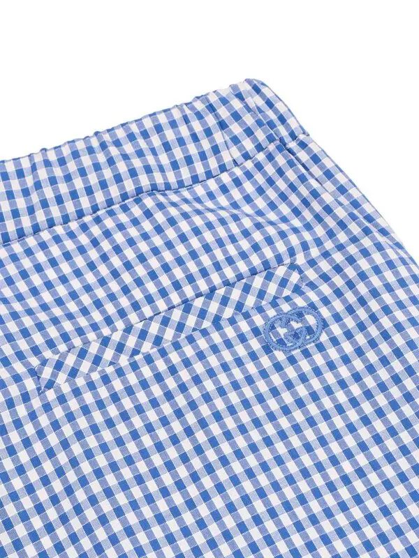 Gucci J Bermuda Small Vichy Armure - Blue