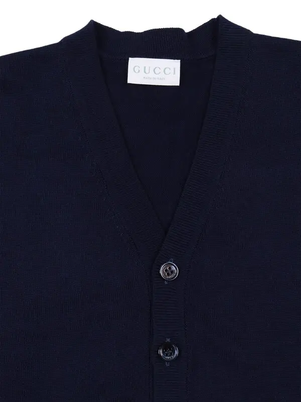 Gucci Long Sleeve Plain Cardigan