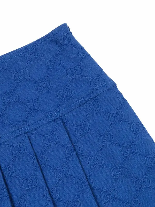 Gucci Textured Cotton Gg Skirt