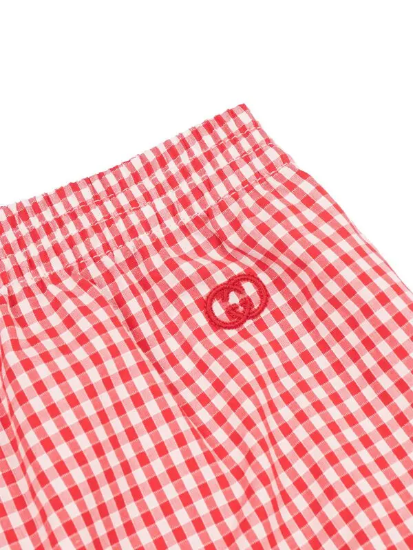 Gucci Bermuda Small Vichy Armure - Red