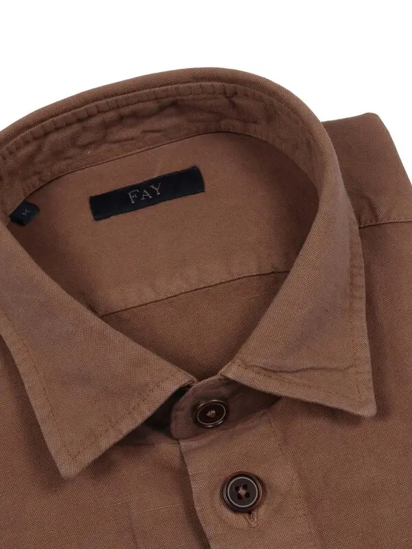 FAY Overshirt With Pockets - Red