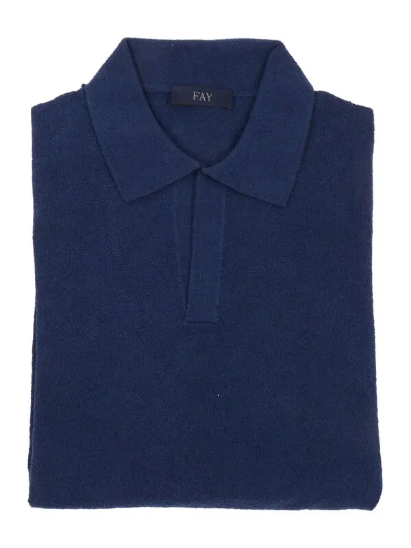 FAY Polo Maglia Spugna F.14 - Blu