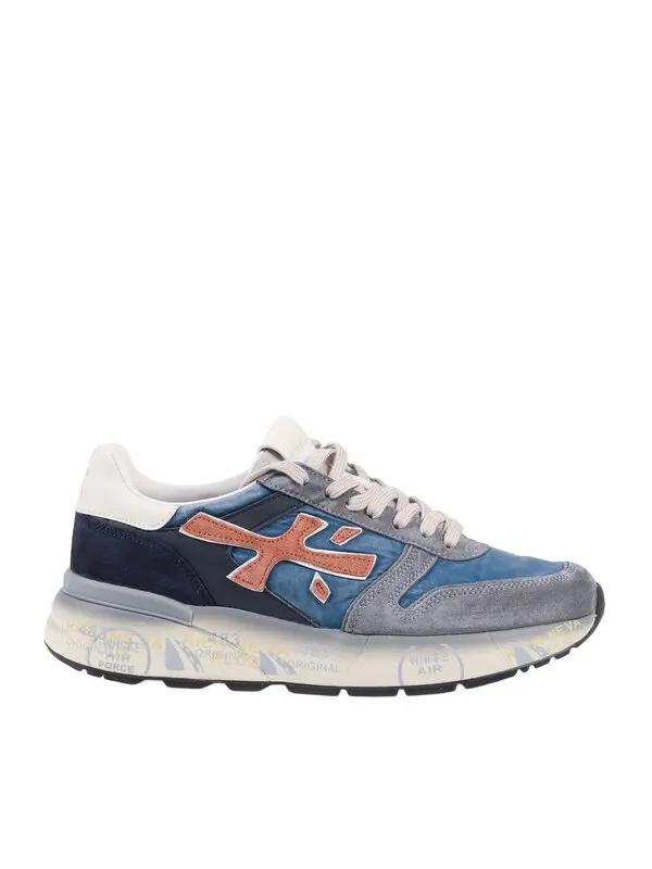 PREMIATA WHITE Sneakers Mick Blue - Blu