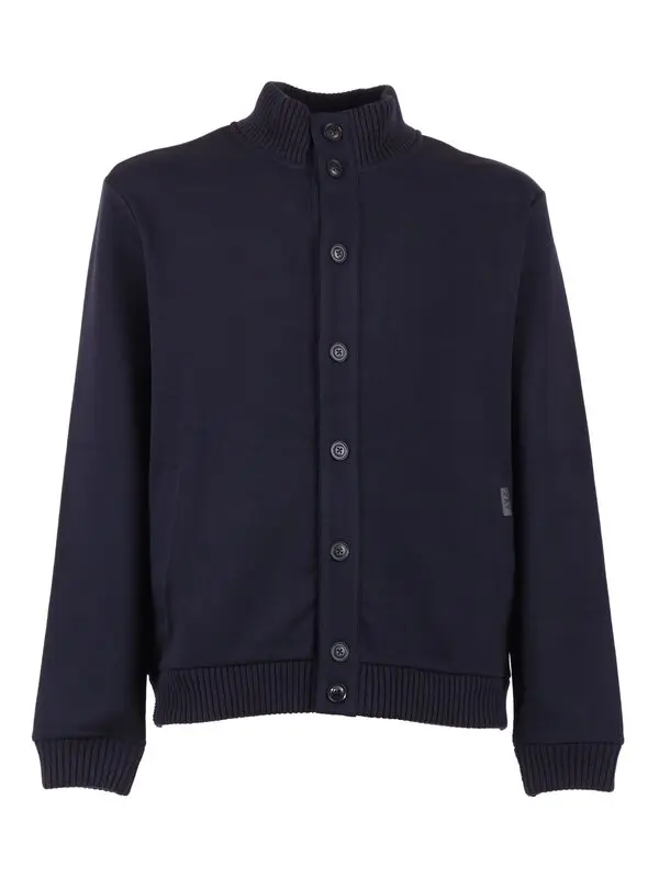 FAY Buttoned Fleece Jacket