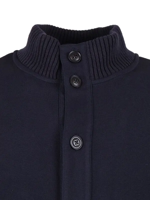 FAY Buttoned Fleece Jacket