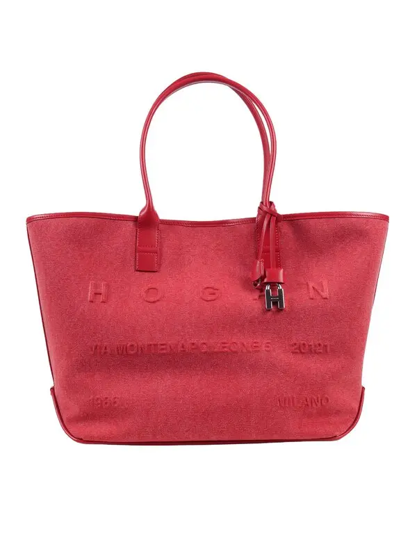 Hogan Tessuto Shopping Bag - Red