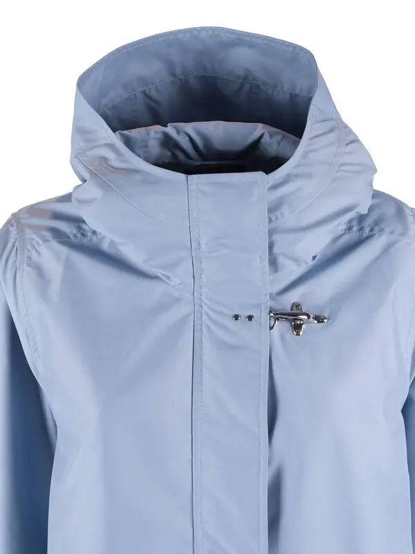 FAY Short Hooded Parka - Blue
