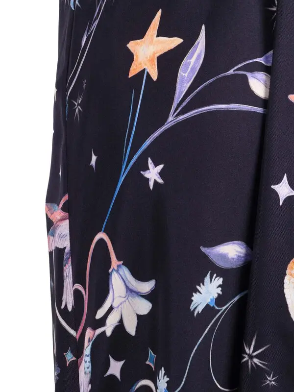 FORTE_FORTE Twill 'deliverance' Print Maxi Dress