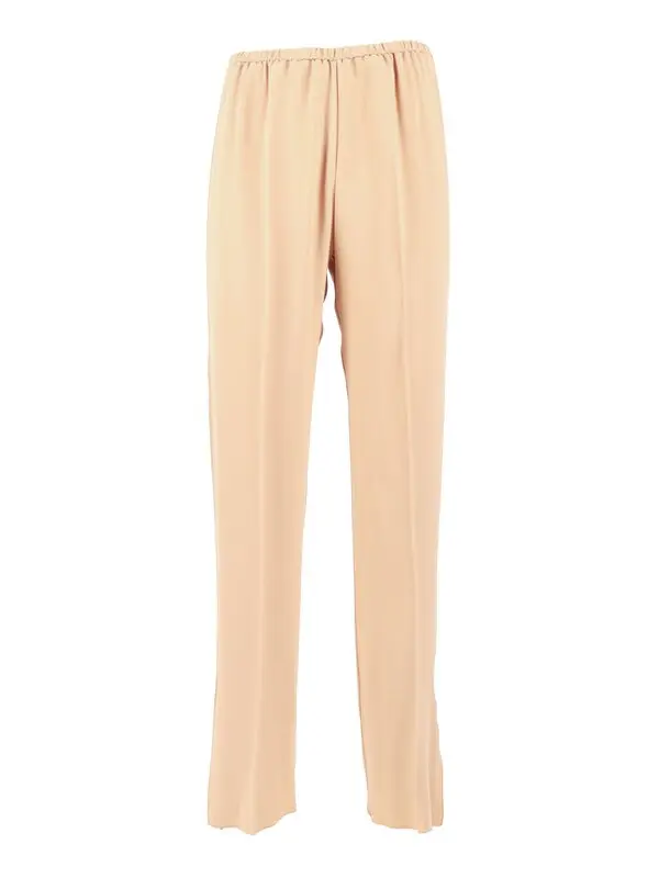 FORTE_FORTE Elastico Regular Matte Envers Satin Pantalone