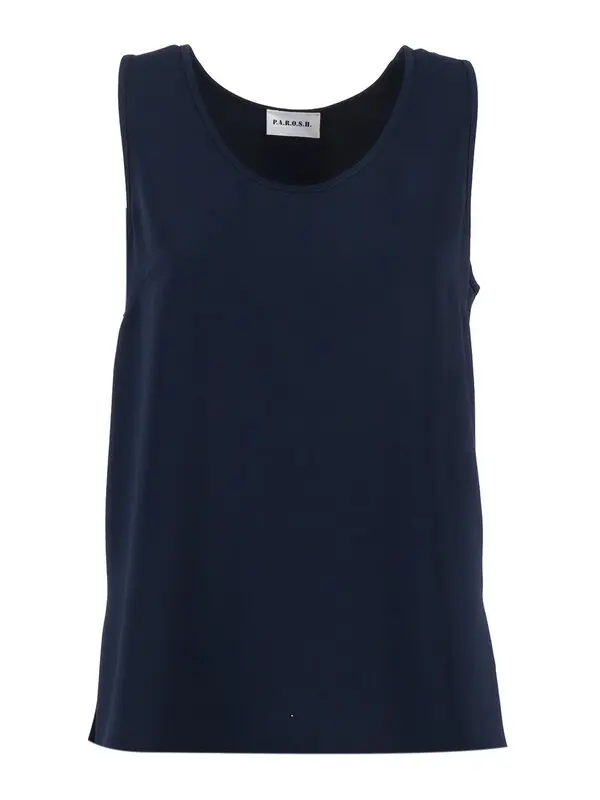 P.a.r.o.s.h Blusa S/maniche - Blu