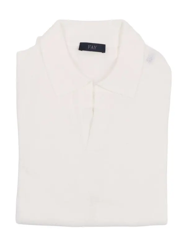 FAY Polo Maglia Spugna F.14 - White