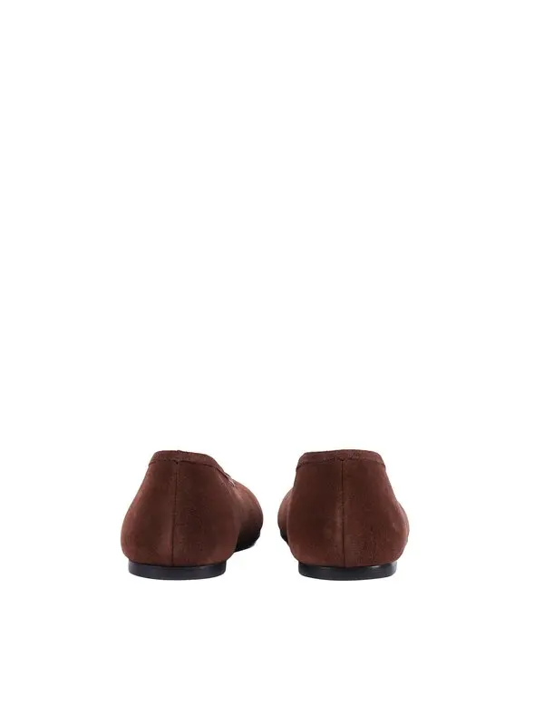 ALOHAS Bumi Suede Ballet Flats - Red