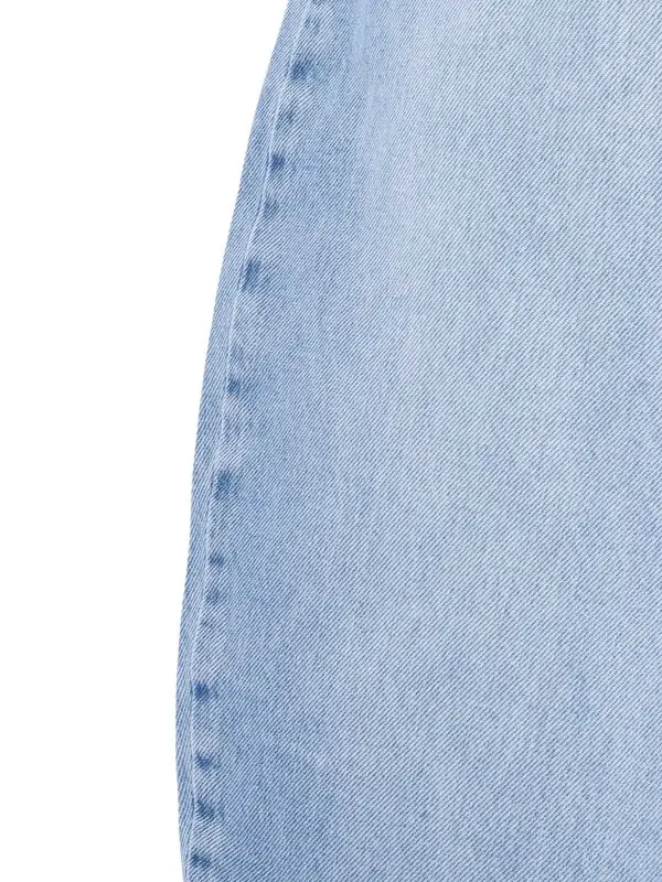 ROTATE BY BIRGER CHRISTENSEN Draped Barrel Leg Jeans - Blu