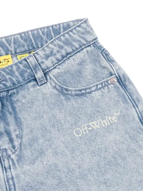 Off-White Bookish Denim Short