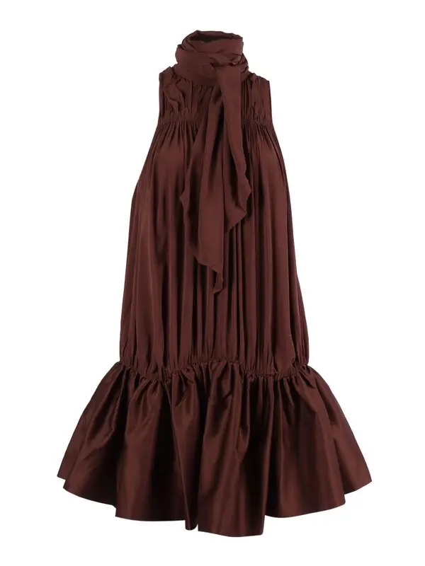 ROTATE BY BIRGER CHRISTENSEN Gathered Mini Dress - Red