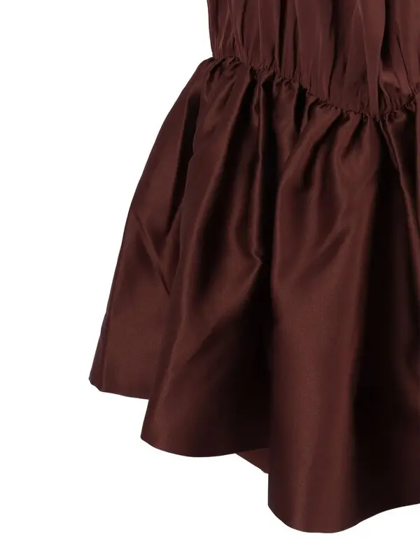 ROTATE BY BIRGER CHRISTENSEN Gathered Mini Dress - Red