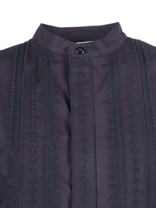 FORTE_FORTE Poplin Shirt With Embroidery