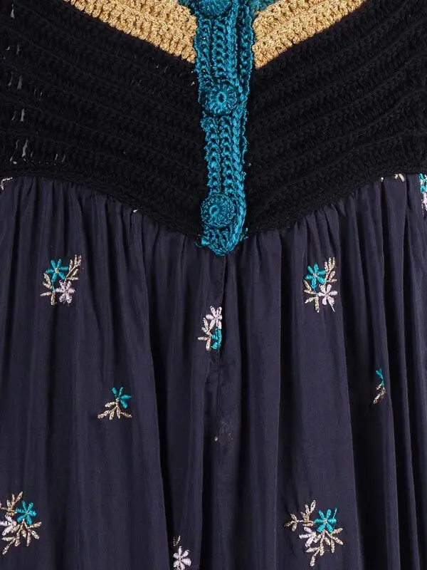 FORTE_FORTE Abito Bustier Voile Ricamo 'petites Fleurs