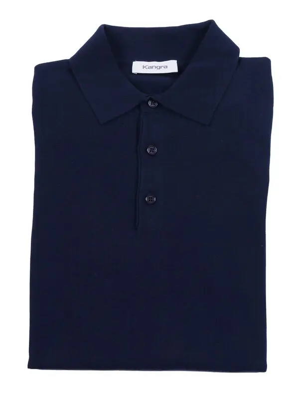 KANGRA Buttoned Polo Shirt - Blu