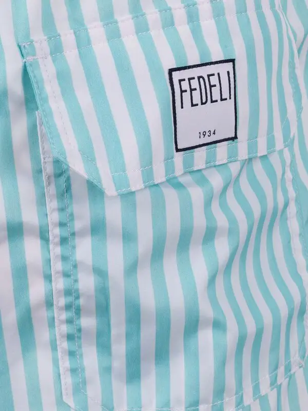 Fedeli Woven Swim Trousers - Blue