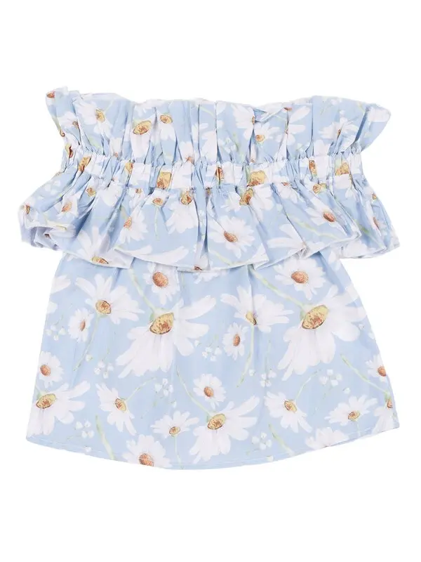 MAGIL Printed Poplin Top