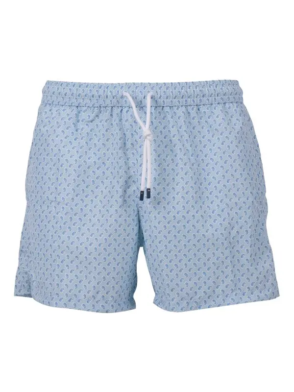 Fedeli Woven Swim Trousers - Blue