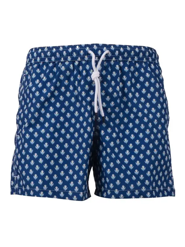 Fedeli Woven Swim Trousers - Blu