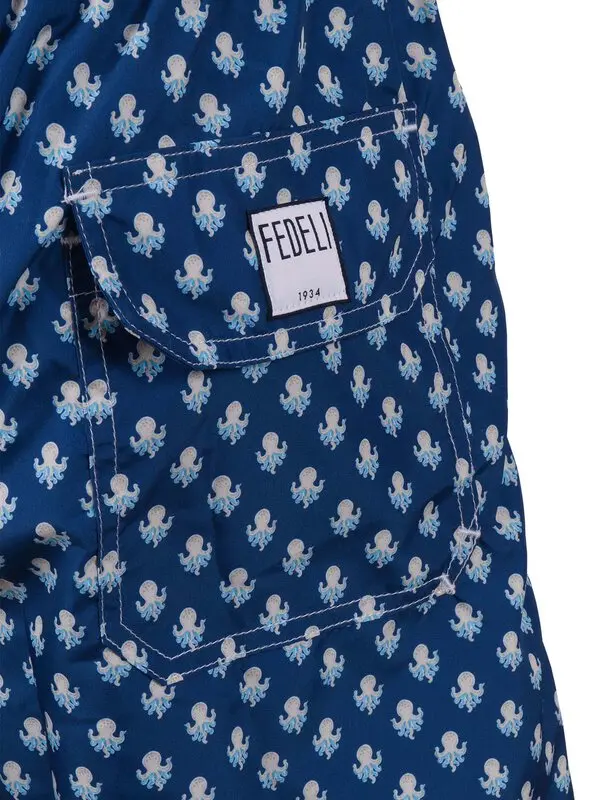 Fedeli Woven Swim Trousers - Blu