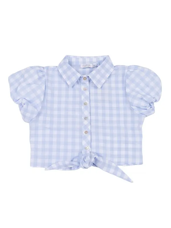MAGIL Gingham Knot Shirt