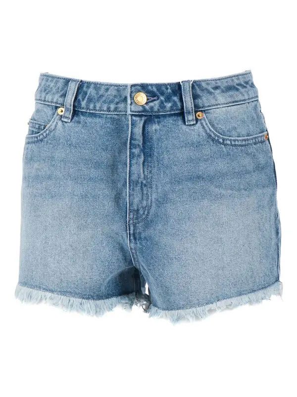 Michael Kors Flat Front Gingham Shorts - Blu