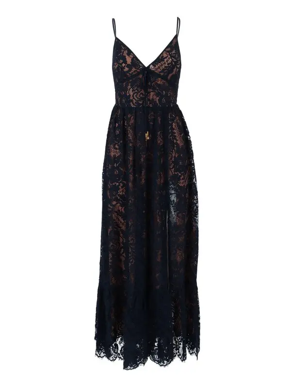 Michael Kors Corded Lace Maxi Dress - Blu
