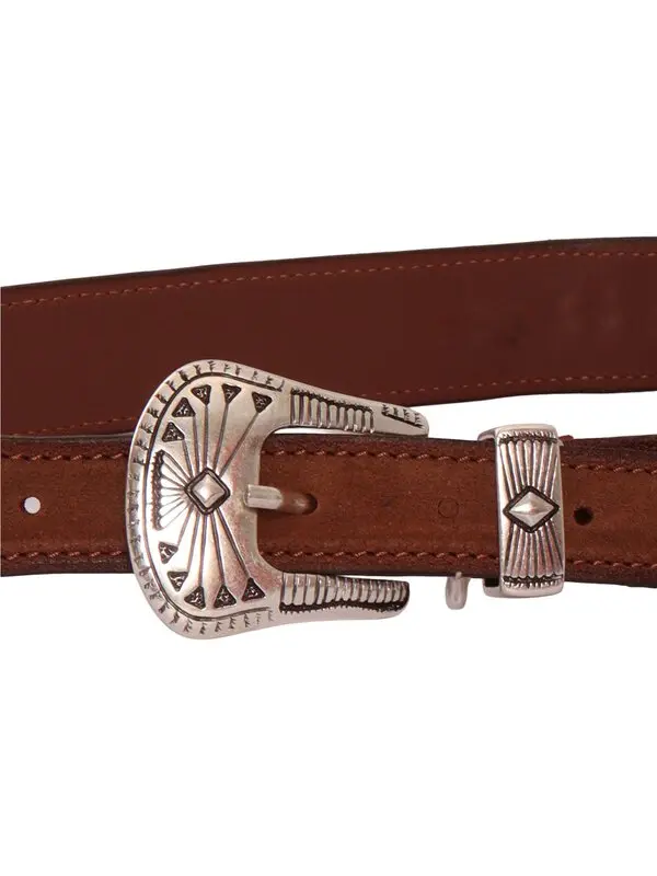 ALBERTO LUTI Western Suede Belt