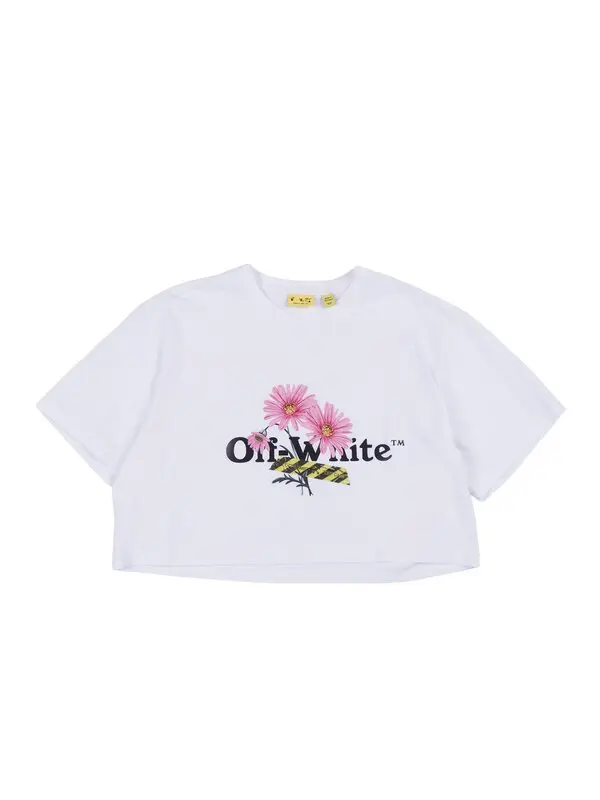 Off-White Daisy Logo Boxy T-shirt - White